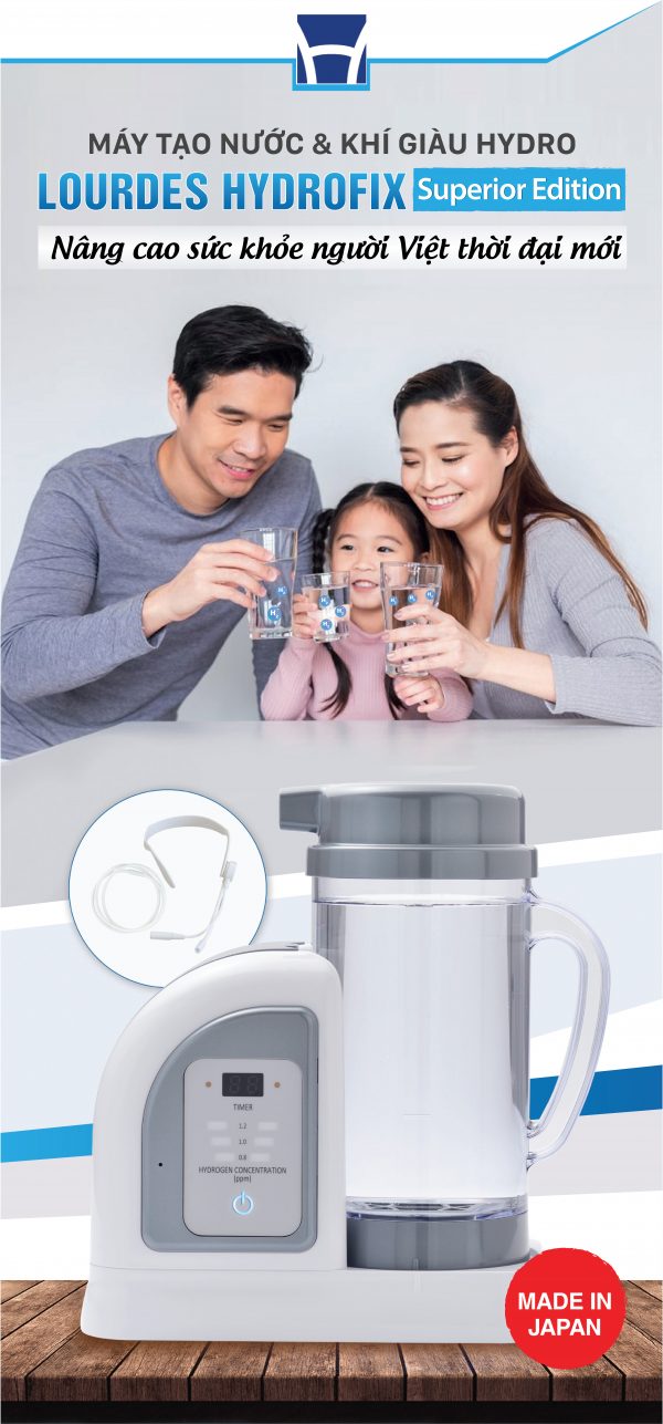 Máy Tạo Nước và Khí Giàu Hydro Lourdes Hydrofix Superior Edition - Kim ...
