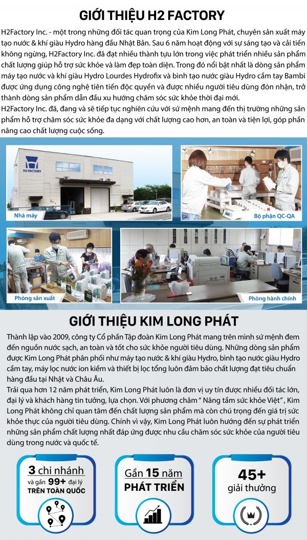 Máy Tạo Nước và Khí Giàu Hydro Lourdes Hydrofix Superior Edition - Kim ...